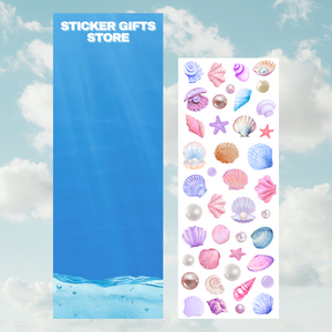 Ocean Clam Sticker Sheet