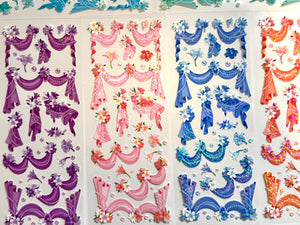 Flower Curtain Sticker